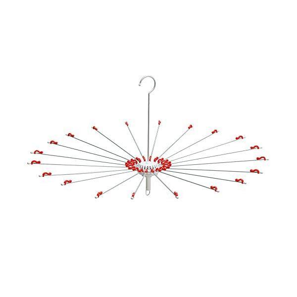 【2個セット】ツウィンモール 洗濯 物干し アルミ パラソルハンガー オレンジ LT-08 OR Lautiar ラティアル