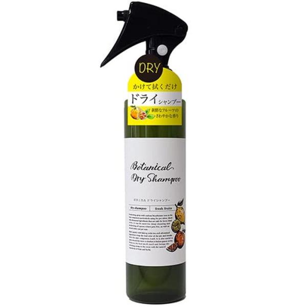 ボタニカルドライシャンプー フレッシュフルーツ スプレー 200ml 犬用 猫用 ドライシャンプースプレータイプの洗い流さないドライシャンプー。重曹イオンが汚れと悪臭を包み込み分解し、天然由来成分で消臭と洗浄を行います。【特徴】●直接スプレ...