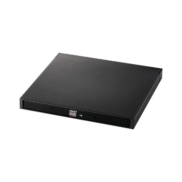外付け DVDドライブ CD DVD 対応 USB 3.2 Gen1 ケーブル2本( Type-C + Type-A ) 再生/編集/書込ソフト バスパワー 軽量 コンパクト ブラック