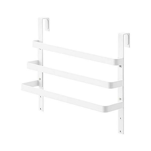 ゴミ袋ホルダー ごみ袋ホルダー シンク下 収納 シンク扉 白 山崎実業 キッチン キッチン収納 ゴミ袋 キッチン 収納 キッチン収納 プレート シンク扉 05029