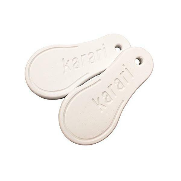 【3個セット】 アネスティ 珪藻土 シューズ ケアタブレット 靴 乾燥 キッズ用 2個入り ホワイト 縦7.8×横3.8×高さ0.8cm Karari 吸湿 脱臭 靴 乾燥 キッズ用 HO1908 1足入2個セット