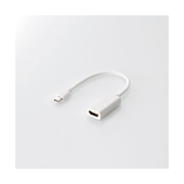 エレコム miniDisplayPort変換アタ゛フ゜タ forAPPLE HDMI ホワイト　AD-MDPHDMIWH |1302ELZC^