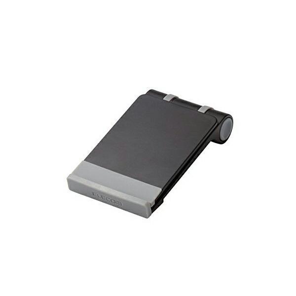【3個セット】エレコム P-DSCMPBK スマホ用スタンド 角度調整可能 iPhone6S Plusにも対応 ソフトレザー ブラック スマホ用スタンド / / ブラック