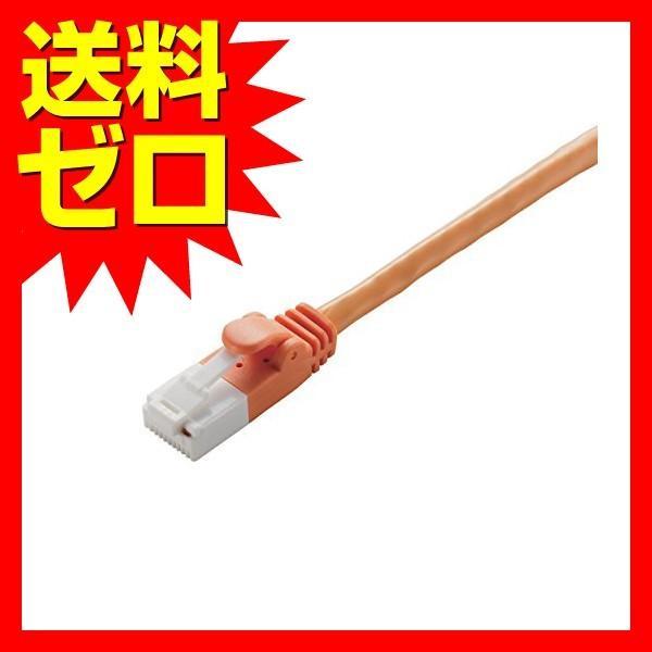ELECOM LANケーブル 爪折れ防止 CAT6対応 RoHs指令準拠 1m 簡易パッケージ仕様(オレンジ) LD-GPT DR1 RS LD-GPT DR1 RS　
