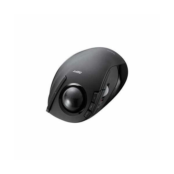 エレコム M-DT1DRBK トラックボールマウス / 人差し指 / 8ボタン / チルト機能 / 無線 / ブラック