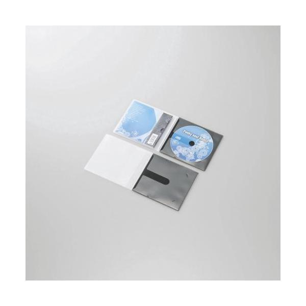 【3個セット】エレコム CCD-DPC30BK ディスクケース 省スペース CD DVD 1枚収納 30枚パック ブラック C-DPC30BK 市販デイスク圧縮ケース / CD / 30枚 /