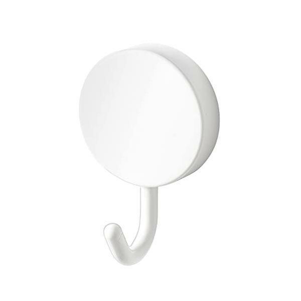 ポゼ キッチン 回転フック マグネット ホワイト K134121●サイズ：5.1×3.7×7.7cm●商品重量：26g●材質：本体/ABS樹脂・ネオジムマグネット・スチール、フック/ABS樹脂●耐荷重：1kg・色：ホワイト・材質：ABS・ブ...