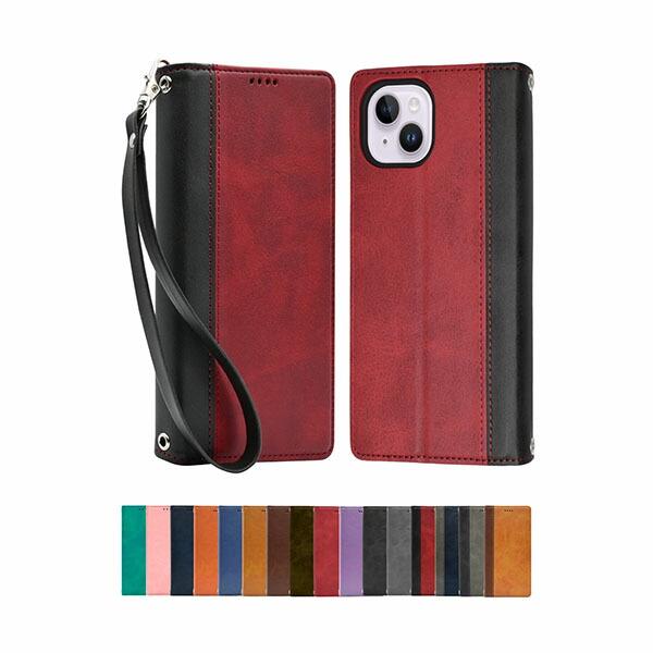 shizukawill iPhone14 手帳型 本革調ケース APIP14BIRB