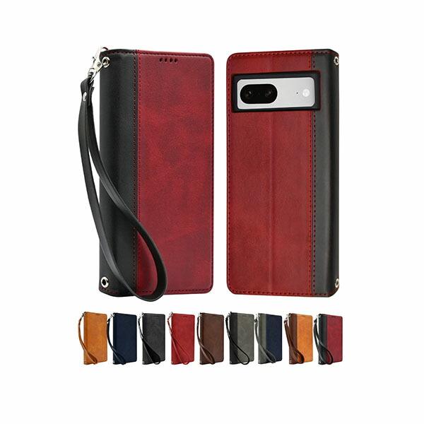 shizukawill Google Pixel7 手帳型 ケース カバー 本革調 レザーケース GOPI7BIRB