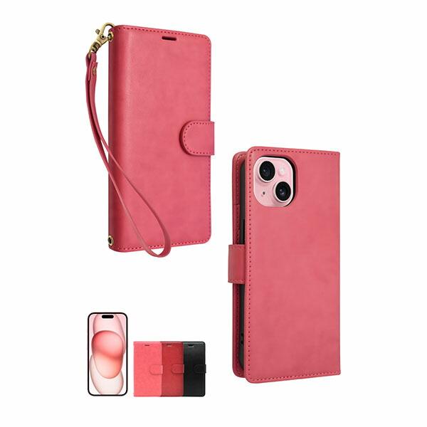 shizukawill iPhone15 手帳型 グレイスケース APIP15SADR