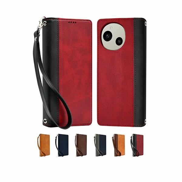 shizukawill AQUOS R9 SH-51E 手帳型 ケース カバー 本革調 レザーケース SHAQR9BIRB