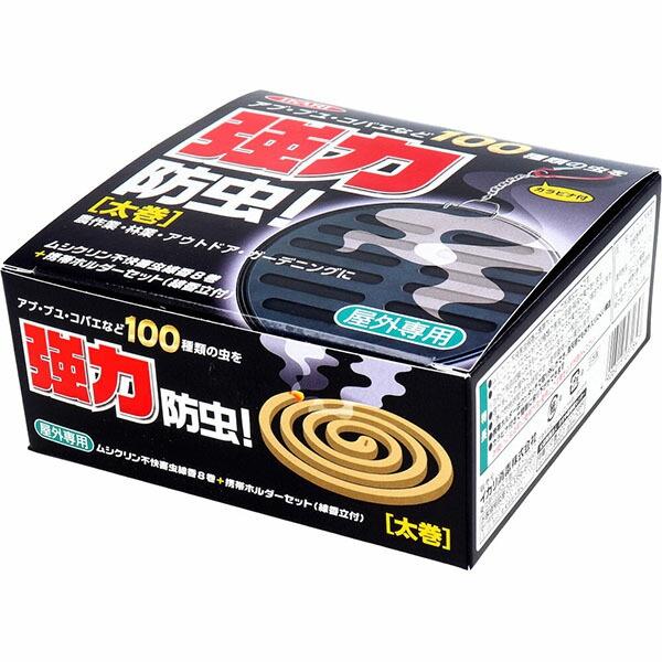 【10個セット】 イカリ ムシクリン 不快害虫線香 8巻入 携帯ホルダーセット※この商品は配送会社の都合により、北海道・沖縄・離島にはお届けできません。ご注文が確認された場合、キャンセルさせて頂く可能性がございますのであらかじめご了承くださ...