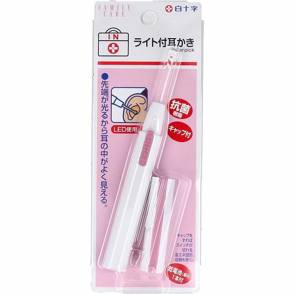 【4個セット】 白十字 ファミリーケア ライト付き耳かき キャップ付 衛生日用品 みみかき メディカル 耳栓 衛生 耳掻き エチケット ライト付 健康器具 理美容品 耳せん ライト付耳かき 日常生活 耳掃除 ツメキリ キャップ付き 救急箱 ...