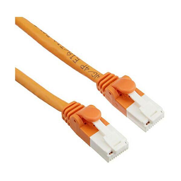 ELECOM LD-GPT/DR3/RS EU RoHS指令準拠 CAT6対応 爪折れ防止 LANケーブル 3m/簡易パッケージ仕様(オレンジ)