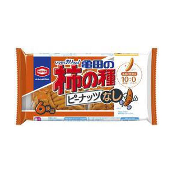 【発売日：2023年08月09日】”柿の種”だけがたっぷり味わえる亀田の柿の種ピーナッツなし亀田の”柿の種”だけがたっぷり味わえる亀田の柿の種ピーナッツなしが、個包装で便利な6袋詰で登場！