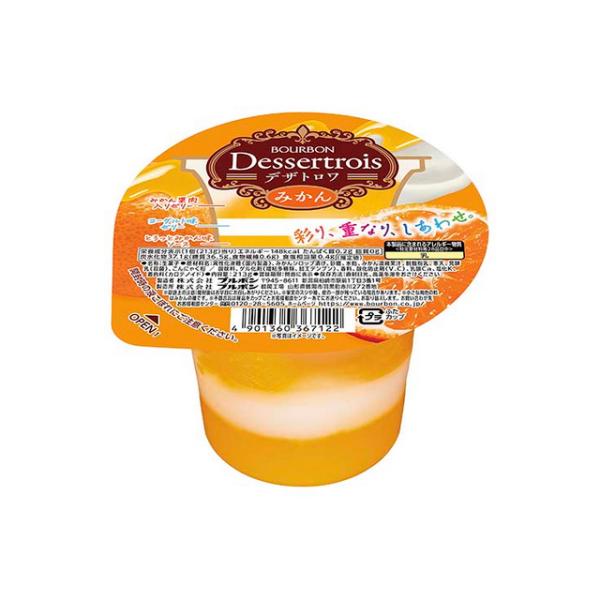 【発売日：2026年03月11日】彩り、重なり、しあわせ。彩り豊かな3層のゼリーで、みかん果肉入りのゼリーが、まろやかで少し固めな食感のヨーグルト味ゼリーや、とろっと濃厚なみかん味ソースと出会うことでみかんゼリーの新たなおいしさを引き出します。