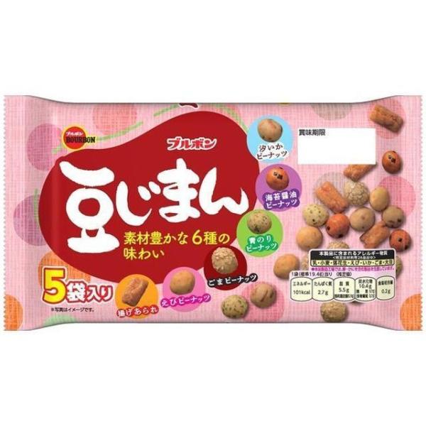 【発売日：2026年09月30日】昔ながらの食べなれた味わいの豆菓子と揚げあられを組合せました。海苔醤油ピーナッツ、汐いかピーナッツ、えびピーナッツ、青のりピーナッツ、ごまピーナッツ、揚げあられの6種ミックスです。