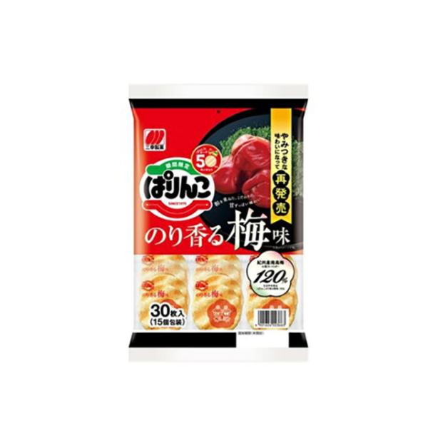 【発売日：2026年01月27日】梅の甘ずっぱい味わいにのりとかつおの風味がふわっと香るぱりんこです。紀州産南高梅果汁パウダーを使用し、梅の甘ずっぱい味わいにのりとかつおの風味がふわっと香るぱりんこです。紀州産南高梅を昨対比１２０％使用し、...