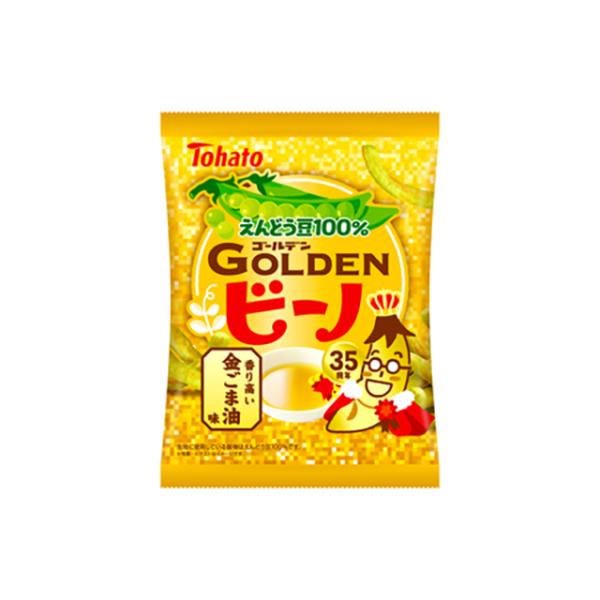 【発売日：2026年03月31日】豆スナックビーノから「ＧＯＬＤＥＮビーノ　金ごま油味」が登場です生地中の穀物としてえんどう豆を100％使用した、豆スナックビーノから「ＧＯＬＤＥＮビーノ　金ごま油味」が登場です。香り高い金ごま油を使用し、口...