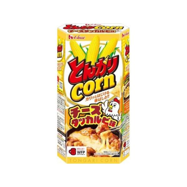 【発売日：2026年02月24日】香ばしいコーンの風味 とカリッとした軽い食感が味わえるコーンスナック香ばしいチーズの風味に、鶏の旨味とコチュジャンの甘辛さがきいた、チーズタッカルビの味わいをとんがりコーンで楽しめます。 ※チーズタッカルビ...