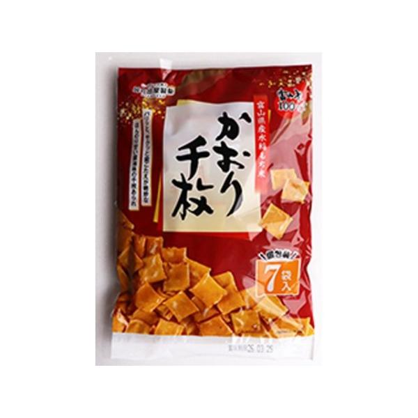 【発売日：2026年01月28日】小袋なのでいつでも新鮮な味が楽しめます。富山県産100％のもち米を使用し、ほんのり甘い醤油味の極薄焼の千枚あられです。