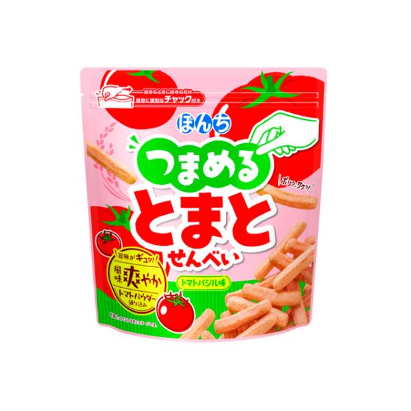 【発売日：2026年03月10日】バジルの風味に、トマトの酸味、旨味を凝縮したシーズニングで味付生地そのものから来るトマトの風味と相まって、噛めば噛むほどトマトの旨みを感じることができるフレーバーに仕上げました。