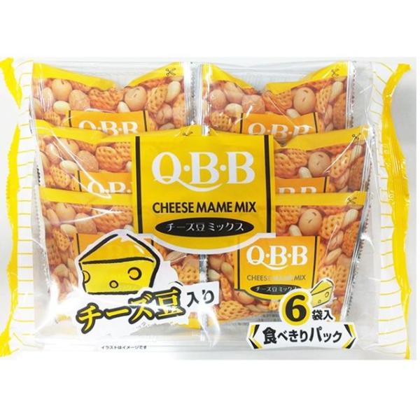 【発売日：2026年03月17日】QBBチーズパウダーを使用したチーズ豆ミックス食べ切りサイズの小袋（6袋）です。家飲みのおつまみはもちろん、子どものおやつにも最適な商品ですので、ぜひご家族の団らんや友人との集まりなどに活用ください。