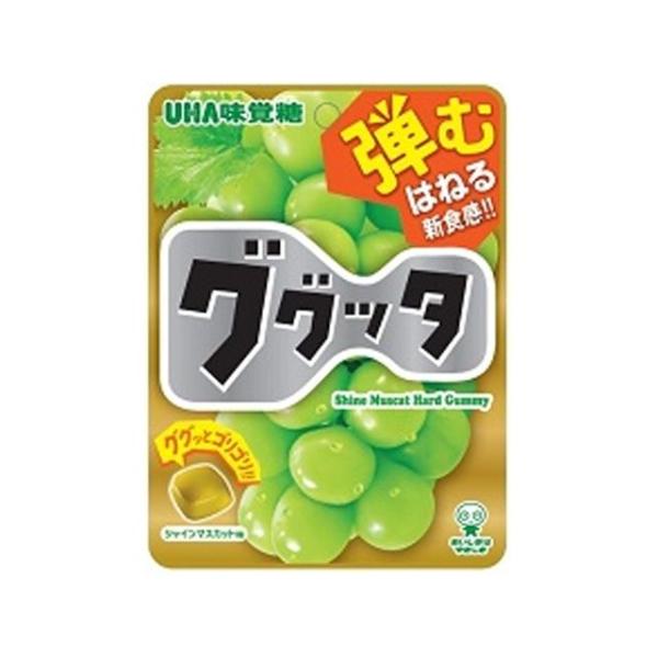 【発売日：2026年04月14日】弾む、はねる新食感超弾力で厚みのある食感が特徴のグミです。噛むほどにシャインマスカットのジューシーで濃厚な甘みが広がり、1袋で高い満足感が得られます。
