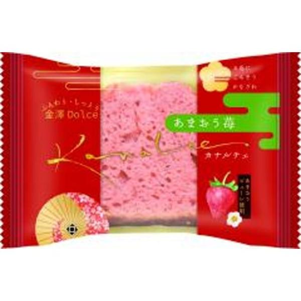 【発売日：2026年01月13日】苺ケーキあまおうピューレを使用した。ふんわり・しっとりとした食感を楽しめる「金澤ケーキ」バターを使わずにキャノーラ油を使うことで味が落ちにくく、冷やしても固くならない上に保存性が高い商品です。
