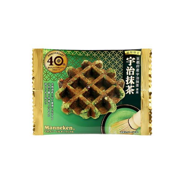 【発売日：2026年03月09日】甘みと苦みの調和がとれた奥深い味わいに仕上げたワッフル京都府産宇治抹茶と宇治玉露の茶葉を合わせ、北海道産小豆の密漬け小豆と粒餡、さらに香り立ちの良い抹茶餡を練り込むことで、旨みと苦みのバランスが良いお抹茶生...