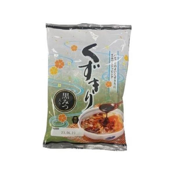 【発売日：2026年03月09日】喉ごしの良いくずきりに黒みつをトッピングしました。喉ごしの良いくずきりに黒みつをトッピングしました。 お好みの季節のフルーツ等を添えますと、より一層美味しくお召し上がり頂けます。
