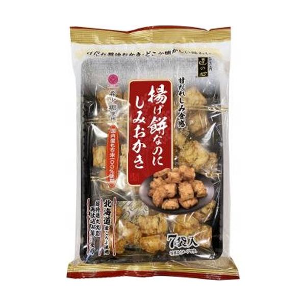 【発売日：2025年03月25日】国内産もち米100％使用。甘だれ醤油のしみ食感おかき国内産もち米100％使用。北海道産昆布を生地に練りこみ、甘だれ醤油で味付けしました。揚げ餅なのに、”しみ食感”のおかきです。