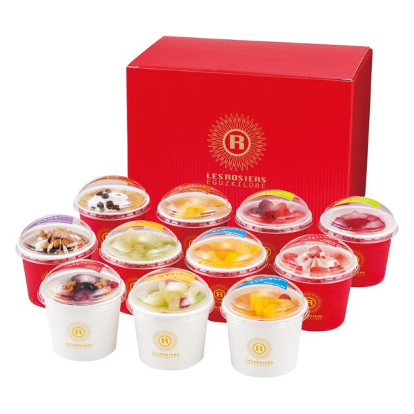 一つ一つ手作業でトッピングした11種類のバラエティ豊かな彩りと味を楽しめる人気のアイスギフトです。【セット内容】ダブルベリー・ストロベリー・マンゴーサンデー・マンゴーパフェ・バニラ&amp;ブルーベリー・バニラ&amp;ストロベリー・チョコ...