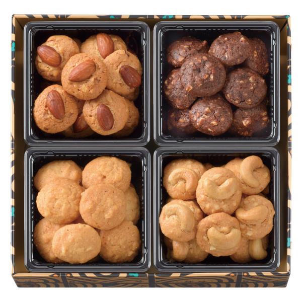 一粒一粒にナッツがぎっしり。卵白で仕立てた軽やかな生地に、ローストナッツをふんだんに練り込みサクサクした食感に焼き上げました。カリッとはじけるナッツが香ばしい豊かな味わいのクッキーは、モロゾフが誇るロングセラーです。【セット内容】アルカディ...