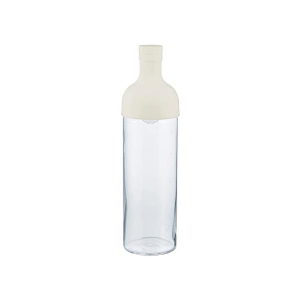 ホワイトホワイト/750 ml/FIB-75-W・Color:ホワイトSize:750 mlPatternName:ボトル・パッケージ個数:1・耐熱ガラスの水出しボトル・ボール/耐熱ガラス・注ぎ口・栓/シリコーンゴム・フィルター/ポリプロピ...