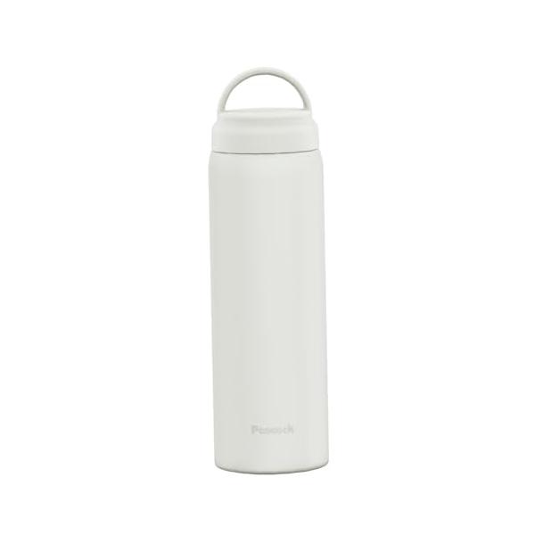 水筒ホワイト/600 ml/AKZ-60 W・パッケージ個数:1・サイズ(約):7.2×7.2×24.8cm・本体重量(約):0.28kg・素材・材質:内びん/ステンレス鋼、せん/ポリプロピレン、パッキン/シリコーンゴム・生産国:中国