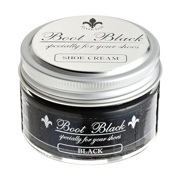 靴クリームブラック/-/BBSLSC・Color:ブラック・パッケージ個数:1・容量:55g・成分:ミツロウ、ライスワックス、モンタン系ワックス、パラフィン系ワックス、ホワイトオイル、有機溶剤・種類:乳化性・レザーローションで汚れを落とし、...