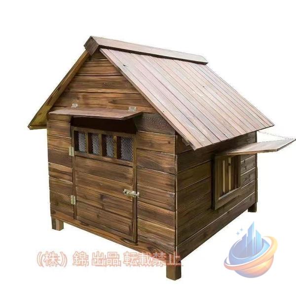 【通気性抜群】犬小屋は通気孔があり、空気の循環を促進でき、湿気がこもりにくくなっています。四季通用の犬小屋です。【組み立てが簡単?水洗いOK】女性の手でも特別なコツや力を必要とすることなく組み立てることができます。必要な工具はブラスドライバ...