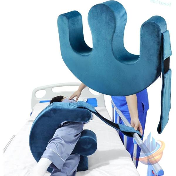 【人間工学デザイン】新サイズ：高さ48 cm×幅40 cm×奥行14 cm（厚さ：13ｃｍ）。すべての人に適しています。人間工学に基づいた寝返りクッションは、U型のデザインで、使用時に足にぴったりします。回転モーメントとテコの原理の応用で、...