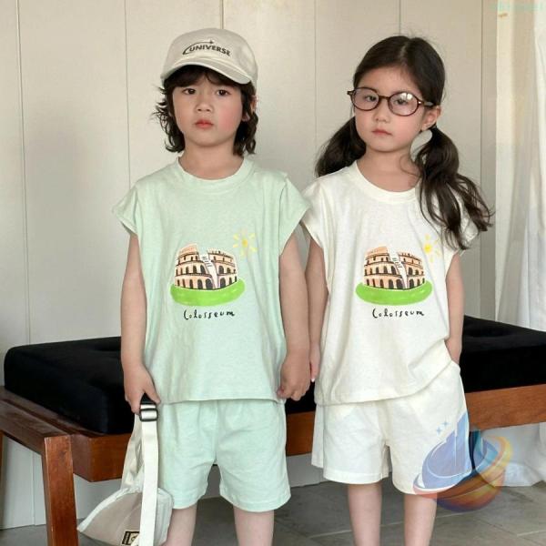 商品名：上下セット   素材：綿100%   生産国：中国   カラー：写真ご参考   サイズ表：80/90/100/110/120/130/140/150cm   ※実寸は平置きサイズです。2-3cmの誤差やタグ表記と異なる場合はご了承く...