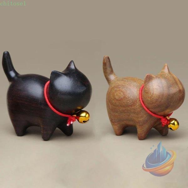 商品説明   【ミニサイズがかわいい木製のネコの置き物】    丸みのあるフォルムがかわいい木製のネコの置き物です。素材天然の黒檀と緑壇を使用した2個セットです。とても硬くて丈夫にできています。猫らしいかわいさを引き立てる曲線は職人が一つ一...