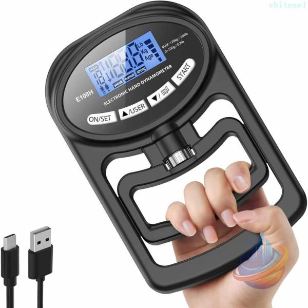 商品規格   【商品仕様】    【製品概要】   高精度デジタル握力計は、最大120kgまでの握力を精密に測定します。わずか400gの軽量設計で、携帯にも便利です。簡単な操作で常に最高のパフォーマンスをサポートします。   【パワーシステ...