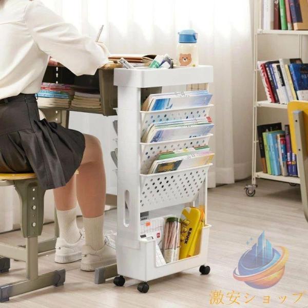 当社の教科書収納は、高品質PP+ABS素材で作られております。耐荷重が高く、変形しにくく、頑丈で耐久性に優れています。梱包サイズ：38.5×17×30.5cm、組み立て後サイズ：37.5×17×78ｃｍ。   5段の間仕切り設計により、取り...