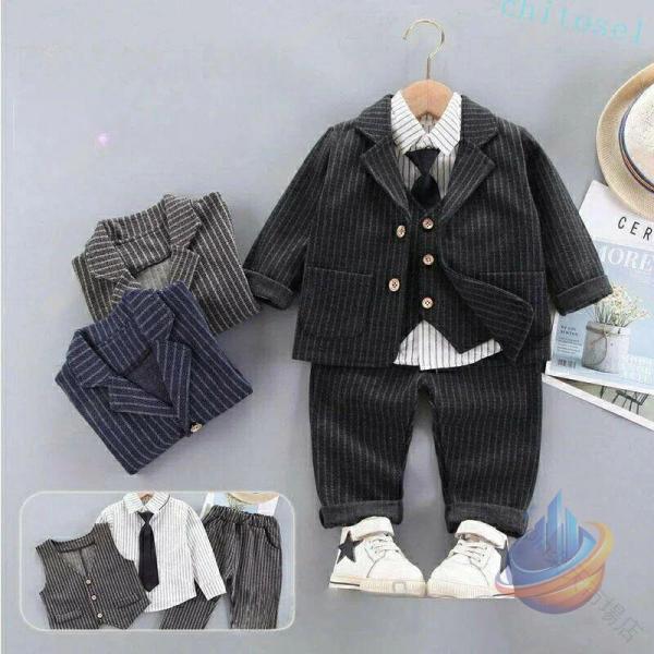 子供スーツ 男の子 フォーマル スーツ ベビー服 おしゃれ キッズ 兄弟 お揃い 卒業式 入学式 結婚式 発表会 七五三 ブレザー セットアップ 洗える素材 高品質デザイン