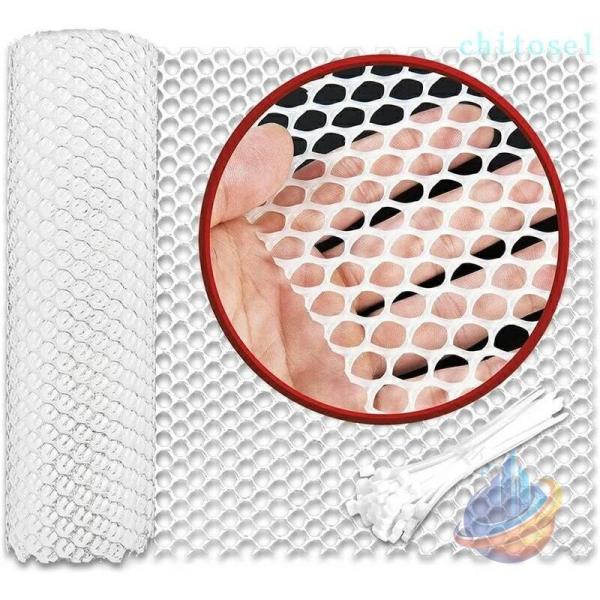 ベランダや窓などの高所から落下を防ぐプラスチック素材のネット！手すりの隙間や窓の隙間に設置して思わぬトラブルを回避するのに欠かせない「守る」アイテムです。　 自由にカットが出来ますので、湾曲している箇所や細かい部分の隙間など用途に合わせてお...