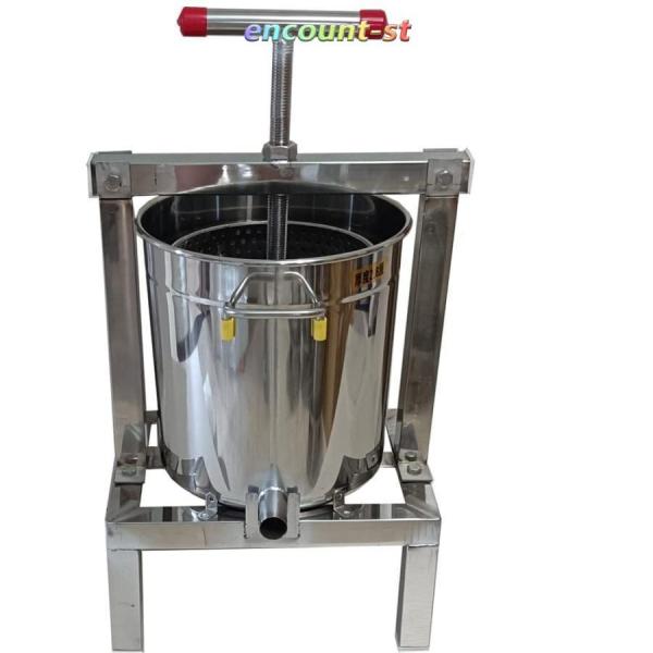 養蜂器具 蜂蜜分離器 蜂蜜絞り器 蜜を絞り器 蜂蜜圧搾機 みしん 15L 大容量 はちみつ ジューサー 手動 圧搾機 絞り器 手動 脱水機 みつろう/ミツロウ ワックス/