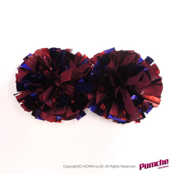 【在庫数はカートに入れた次の画面で表示されます】単位：1セット2個(両手分)サイズ:SS巾S巻サイズ（直径約30cm)カラー：メタリック赤×チアエンジ×グリッターパープル★在庫限り終了セール品のため返品交換はご遠慮お願い申し上げます。持ち手...