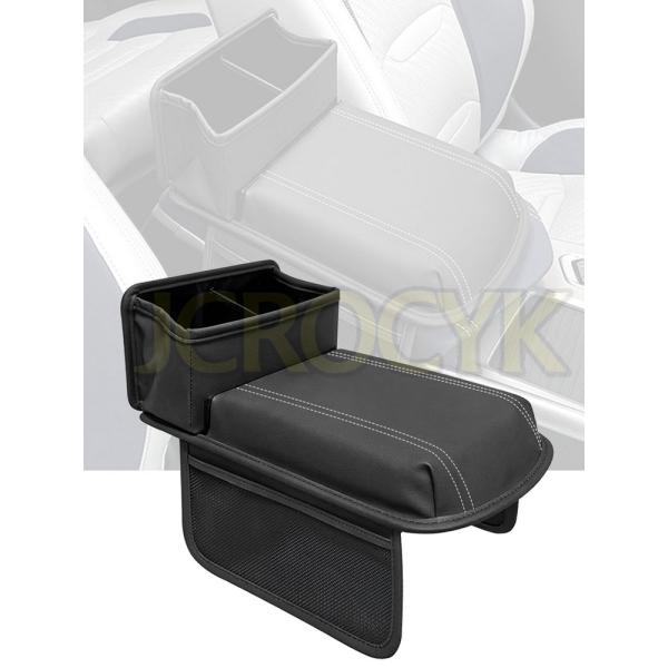 【快適性の向上】：この車のアームレストクッションの表面 PUレザー素材で、内部はメモリーパッド素材で満たされており、腕の圧力を効果的に解放し、運転体験をより快適にします。【多機能収納】：に適合するトヨタ カローラツーリングハイブリッド ZW...