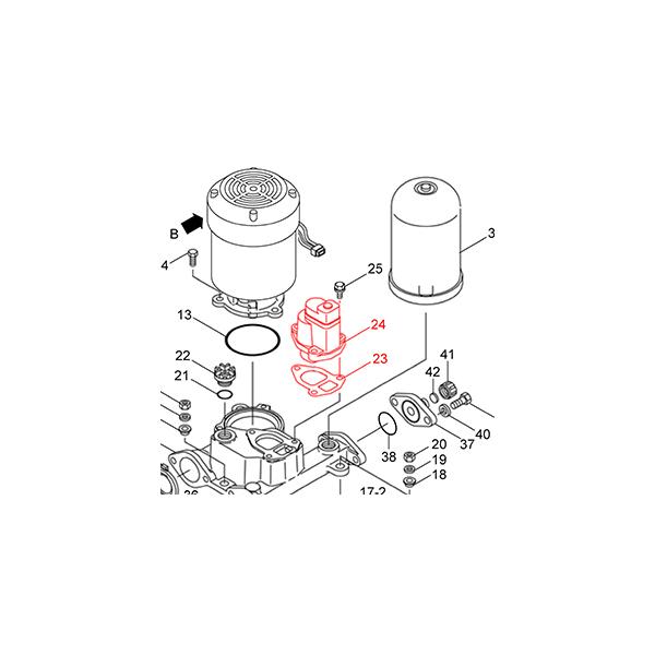 川本製作所　N3-255SH,N3-256SH,NR-255S,NR-256S用部品品番【69453913】この商品は多くのポンプに共通して使われている部品で、商品画像は代表画像であり、ポンプによって若干の違いがあります。各ポンプの図面で確...