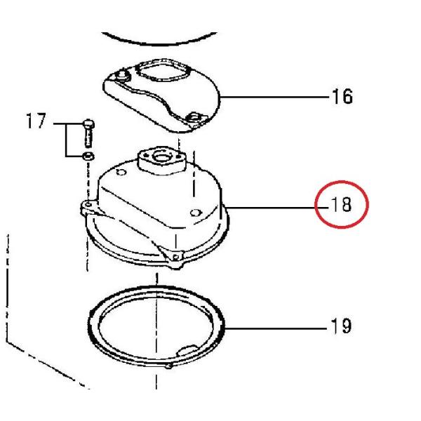 鶴見ポンプ　LSR2.4S用部品品番【801051282199】ポンプの不具合には様々な原因が考えられます。部品を交換したからといってポンプの不具合が解消するとは限りません。ご理解の上、自己責任にて購入、交換を行ってください